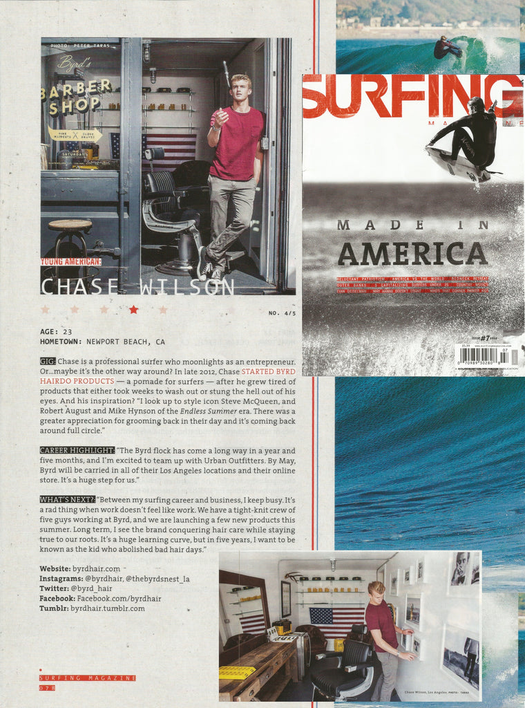 SURFING MAGAZINE – BYRD Hairdo Products
