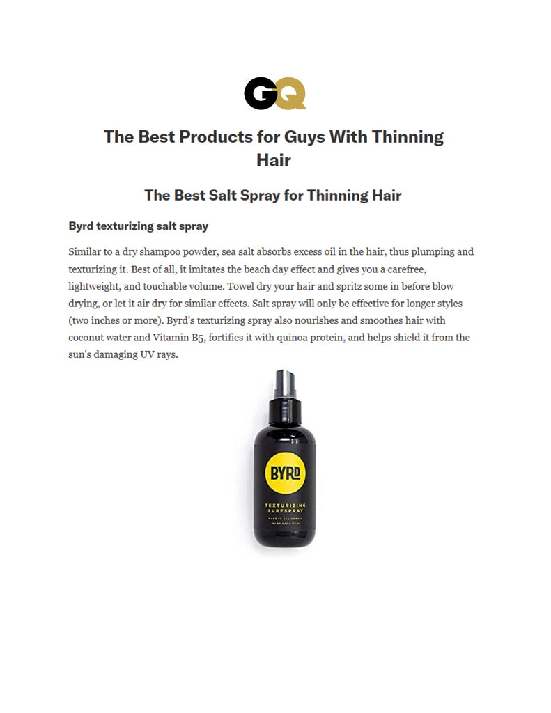 GQ – BYRD Hairdo Products